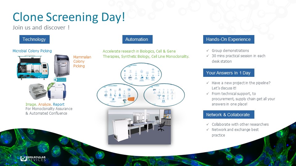 Clone Screening Day | Accelerate your discovery Clone Screening Day | Accelerate your discovery